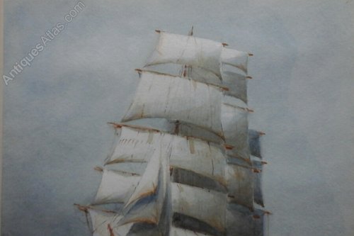 Antiques Atlas - W M Birchall Deep Sea Traders Watercolour as935a116 / SE 5