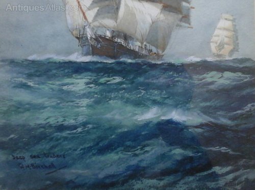 Antiques Atlas - W M Birchall Deep Sea Traders Watercolour as935a116 / SE 5