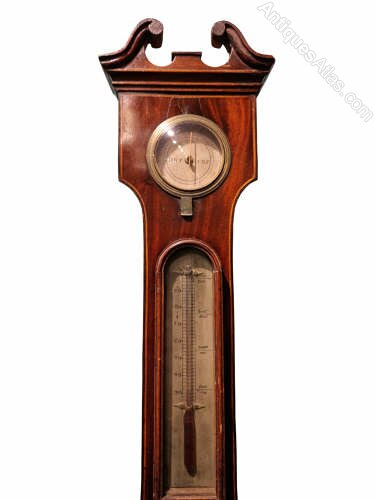 Antiques Atlas - George III String Inlaid Mahogany Barometer