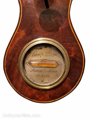 Antiques Atlas - George III String Inlaid Mahogany Barometer
