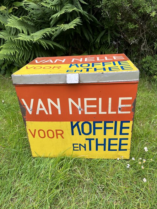 Antiques Atlas - 1930's Van Nelle Tea And Coffee Advertising Tin ...