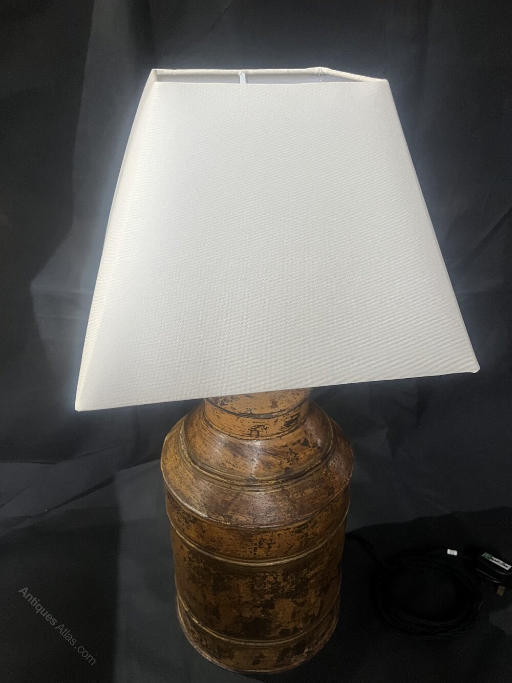 Antiques Atlas - Antique Tea Canister Table Lamp as1107a293 / 8160