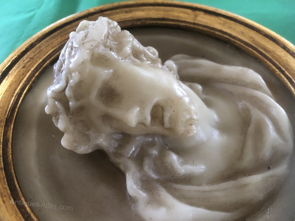 Antiques Atlas - Wax Portrait Of Jesus