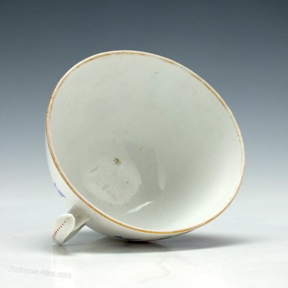 Antiques Atlas - New Hall Porcelain Tea Cup & Saucer C1820