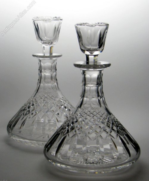 Antiques Atlas - Pair Of Stuart Crystal Ships Decanters C1960