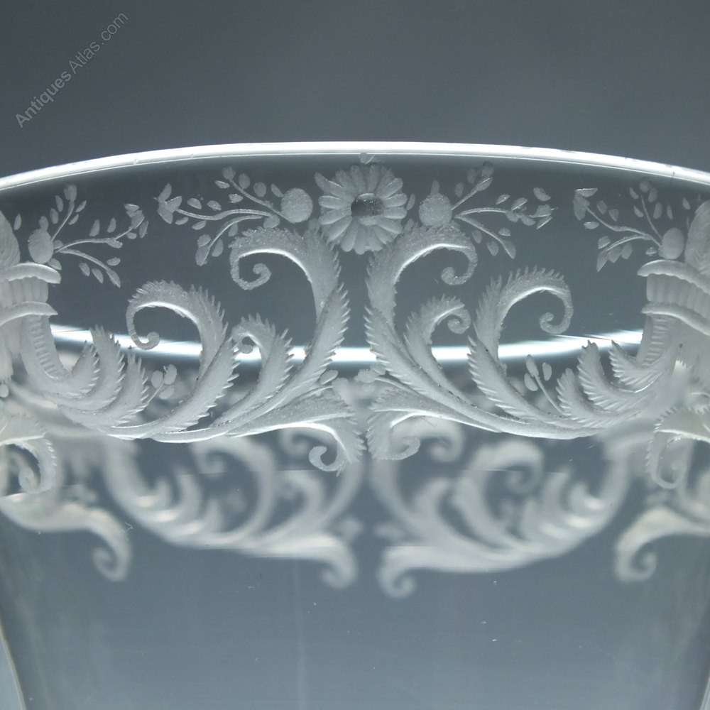 Antiques Atlas - Rococo Engraved Newcastle Light Baluster