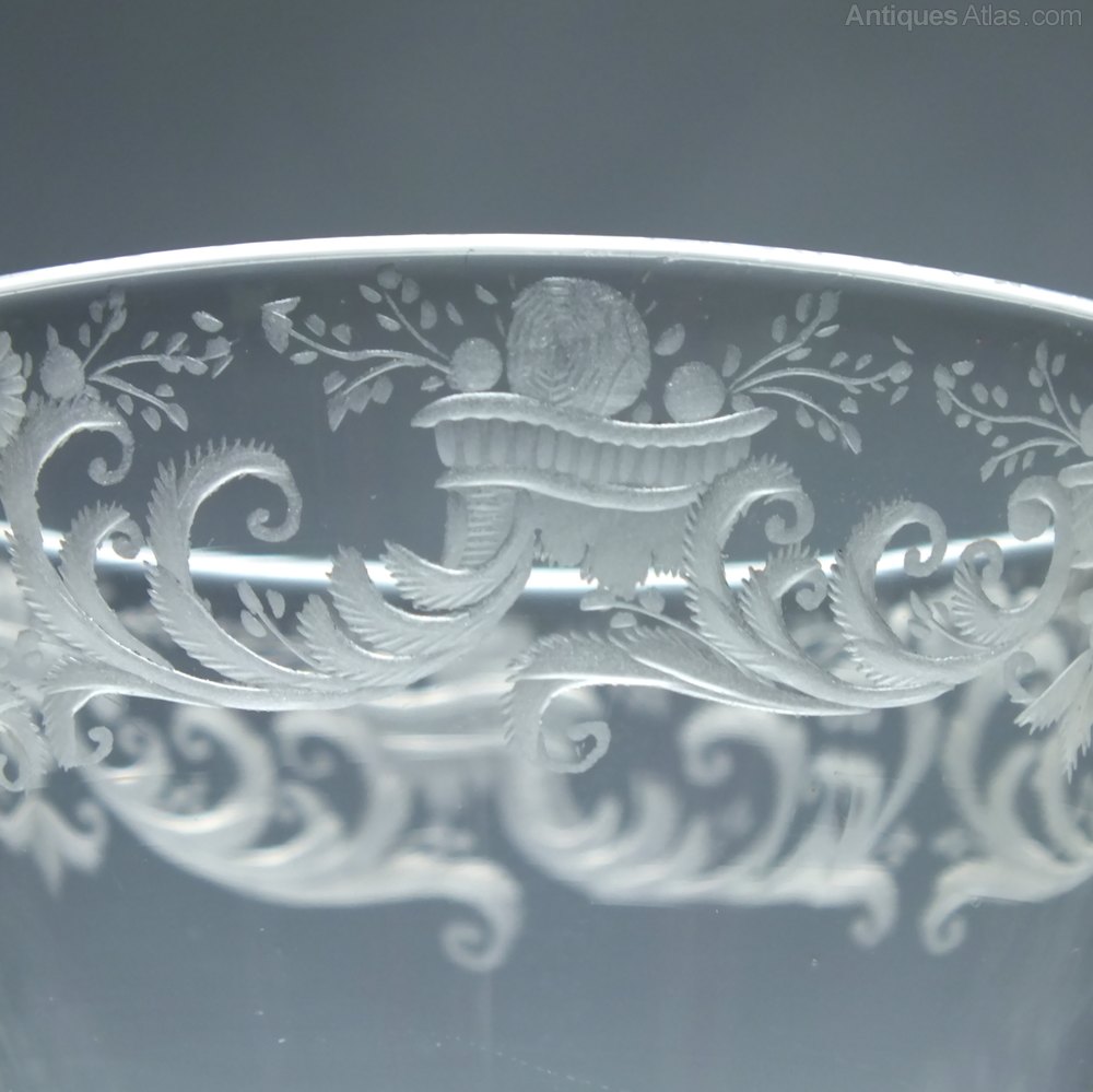 Antiques Atlas - Rococo Engraved Newcastle Light Baluster