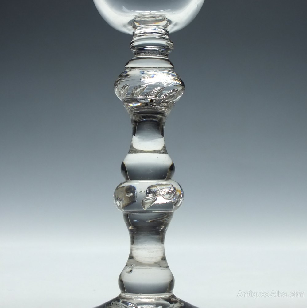 Antiques Atlas - Rococo Engraved Newcastle Light Baluster