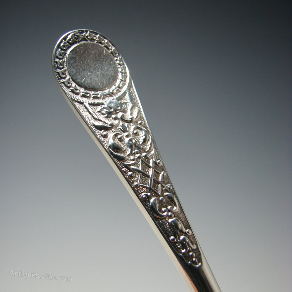 Antiques Atlas - Victorian Silver Berry Spoons In Case London