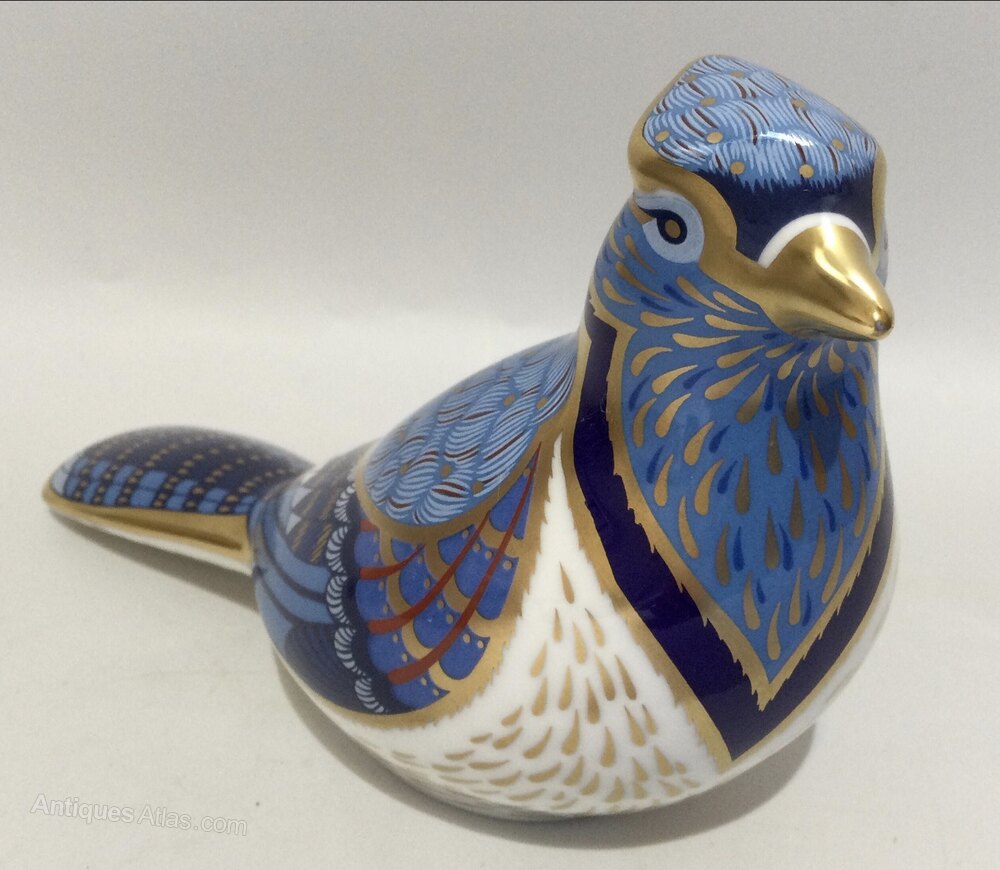 Antiques Atlas - Royal Crown Derby Blue Jay Paperweight as1211a265 / P ...