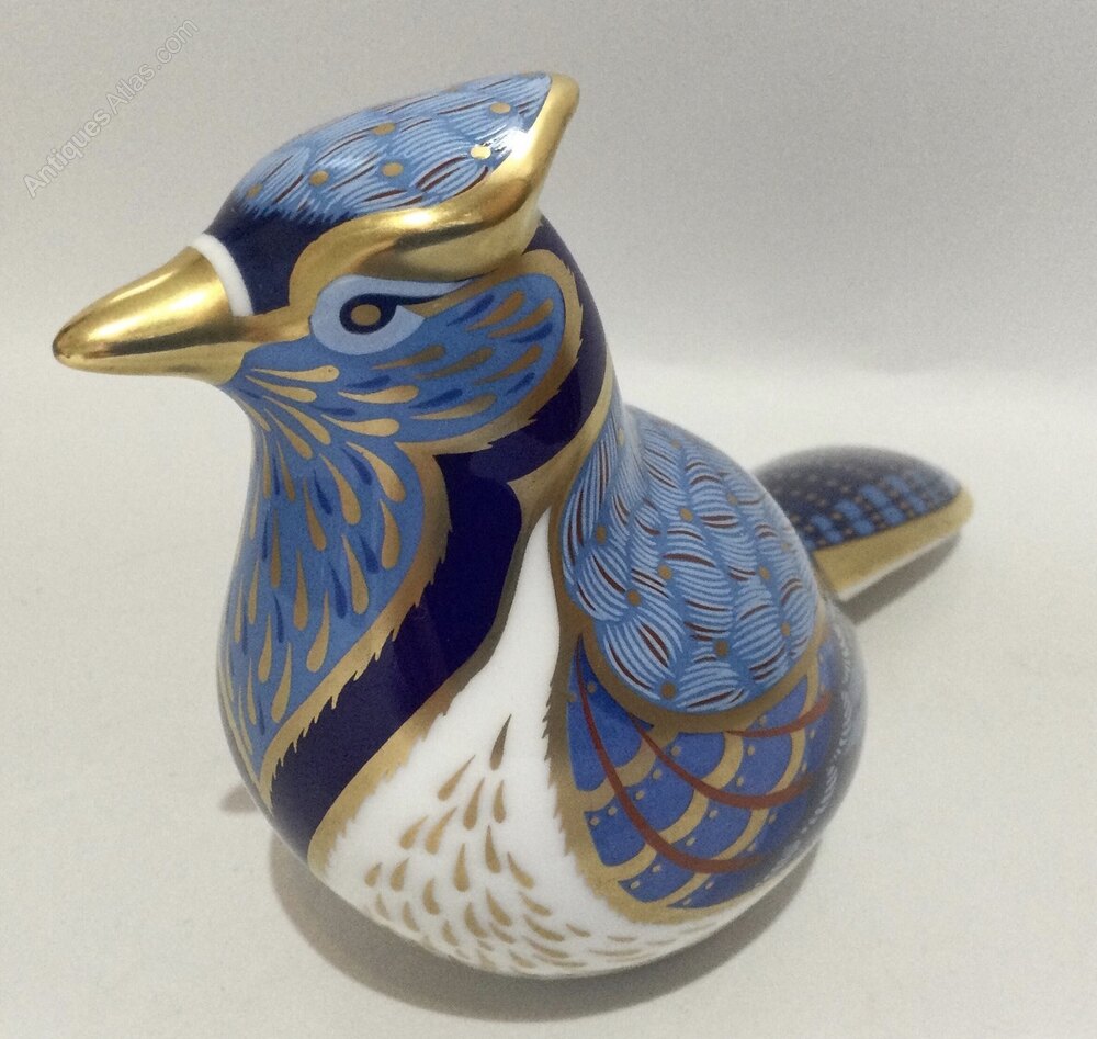 Antiques Atlas - Royal Crown Derby Blue Jay Paperweight as1211a265 / P ...