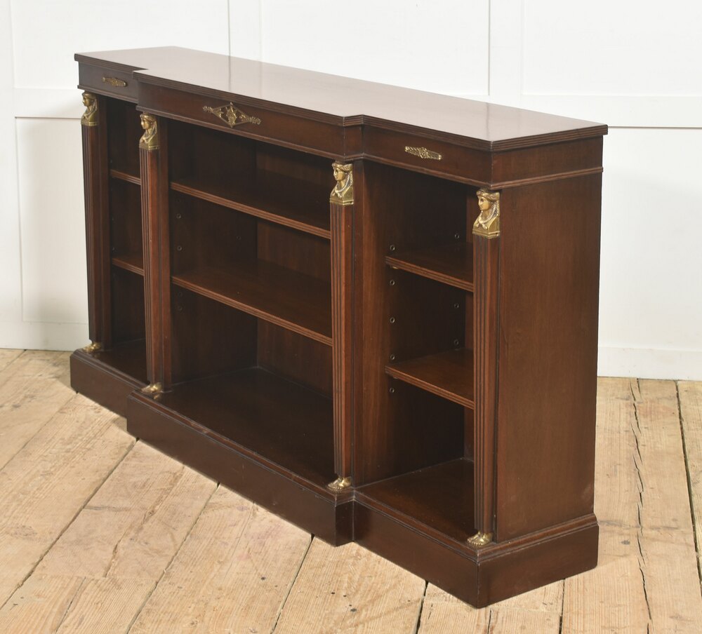 Fine Quality Regency Revival Mahogany Open Bookcas as135a5820 ...
