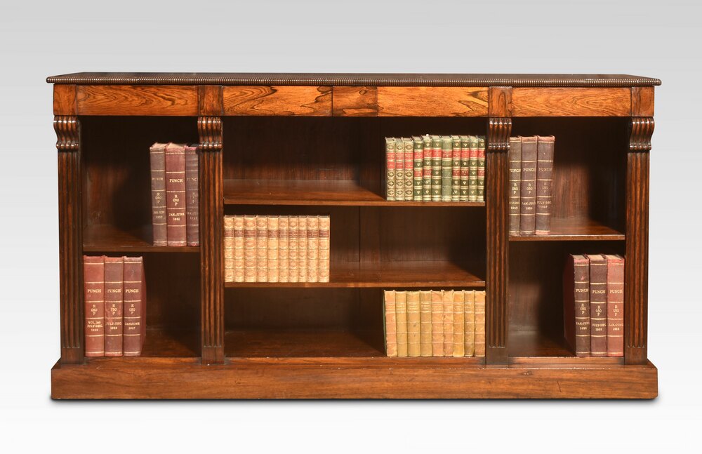 Large Rosewood Open Bookcases - Antiques Atlas