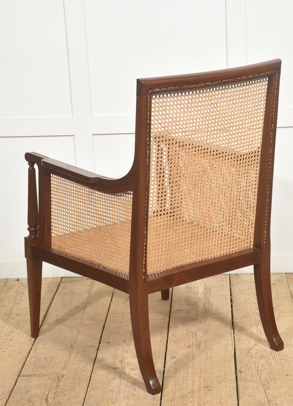 Mahogany Bergère Armchair as135a5815 - Antiques Atlas