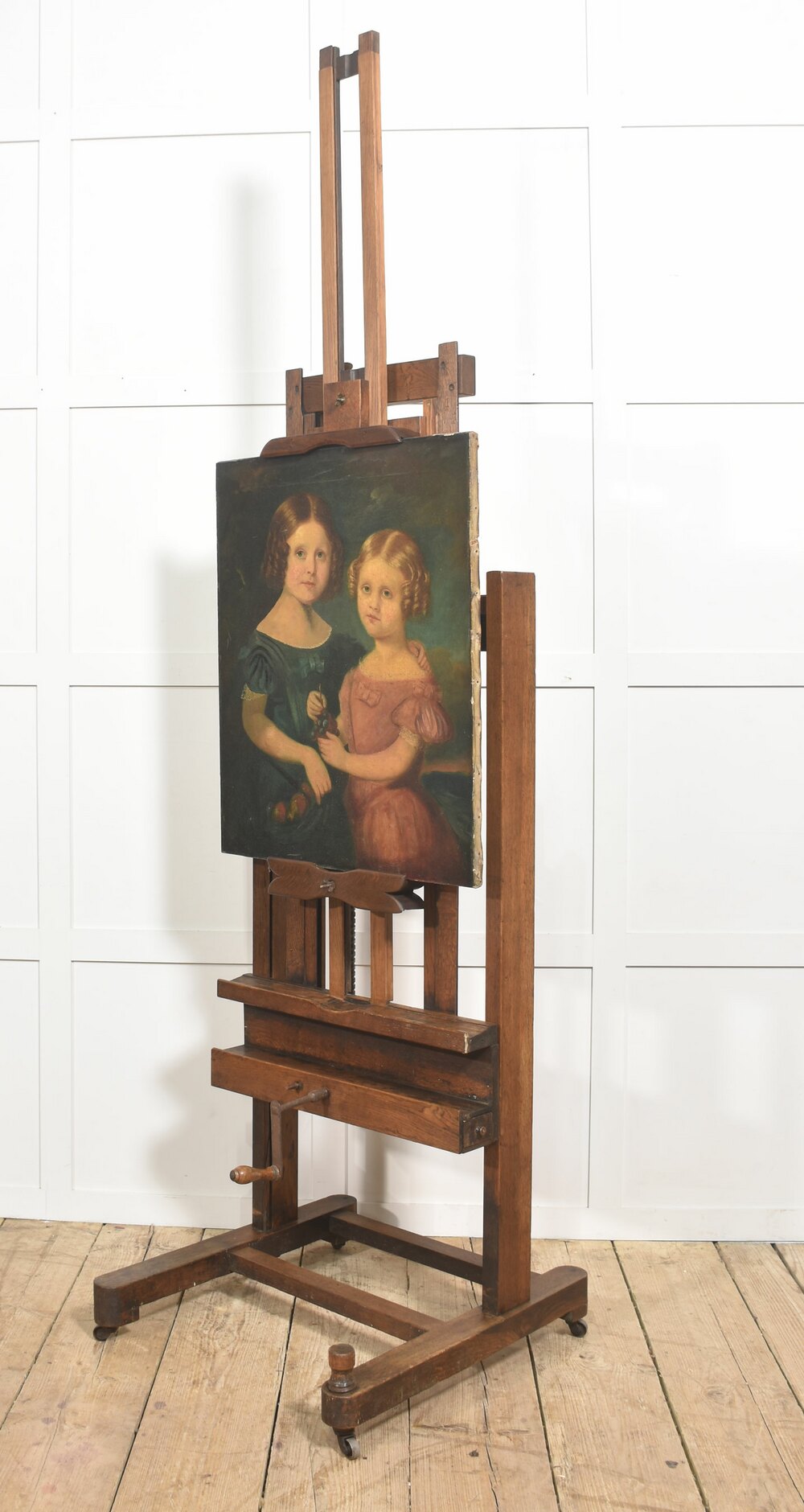 Oak Fully Adjustable Artist’s Studio Easel as135a5796 - Antiques Atlas