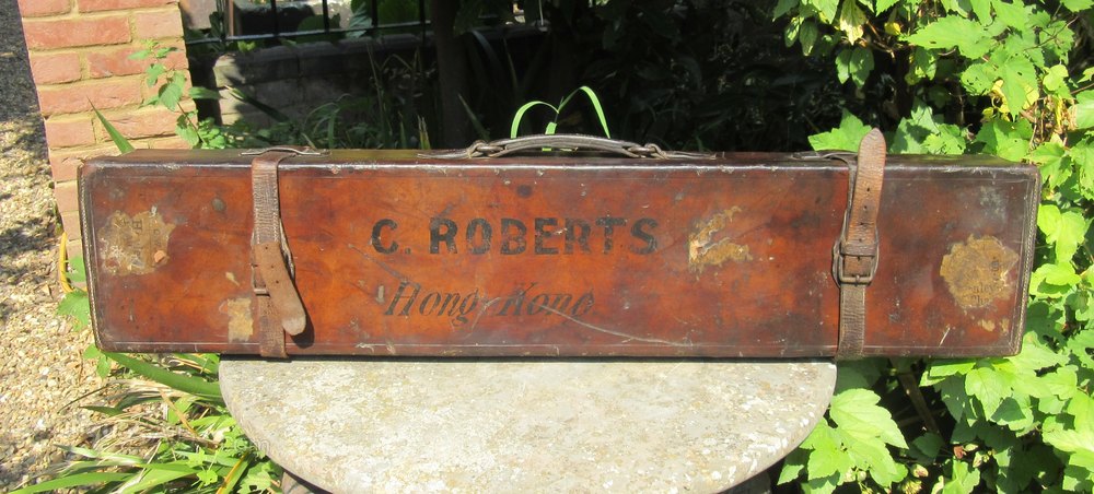 Antiques Atlas - Antique Leather Gun Case C. Roberts Hong Kong