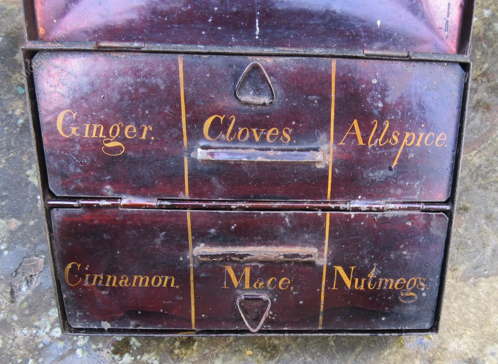 Antiques Atlas - Antique Toleware Spice Box
