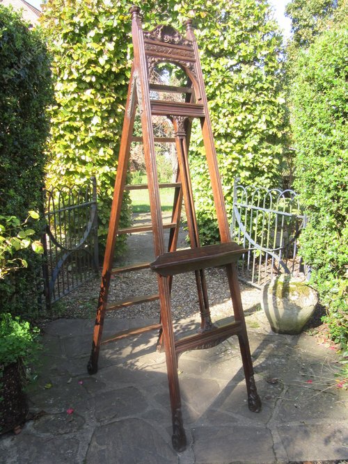Hampton's Patent Easel & Library Step Ladder C1890 - Antiques Atlas