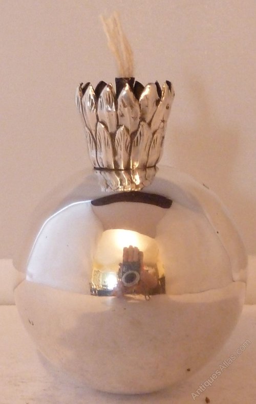 Antiques Atlas - 1882 Solid Silver Officers Mess Grenade Lighter