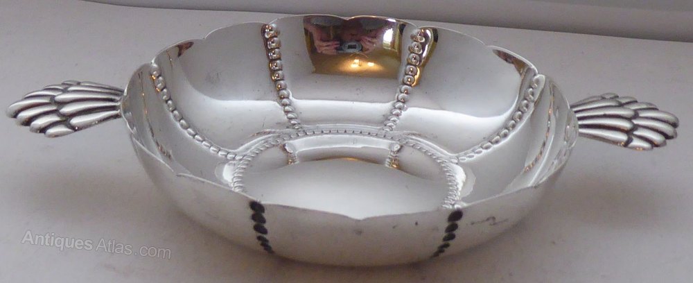 Antiques Atlas - 1904 Solid Silver Wine Taster Quaich Taste De Vin