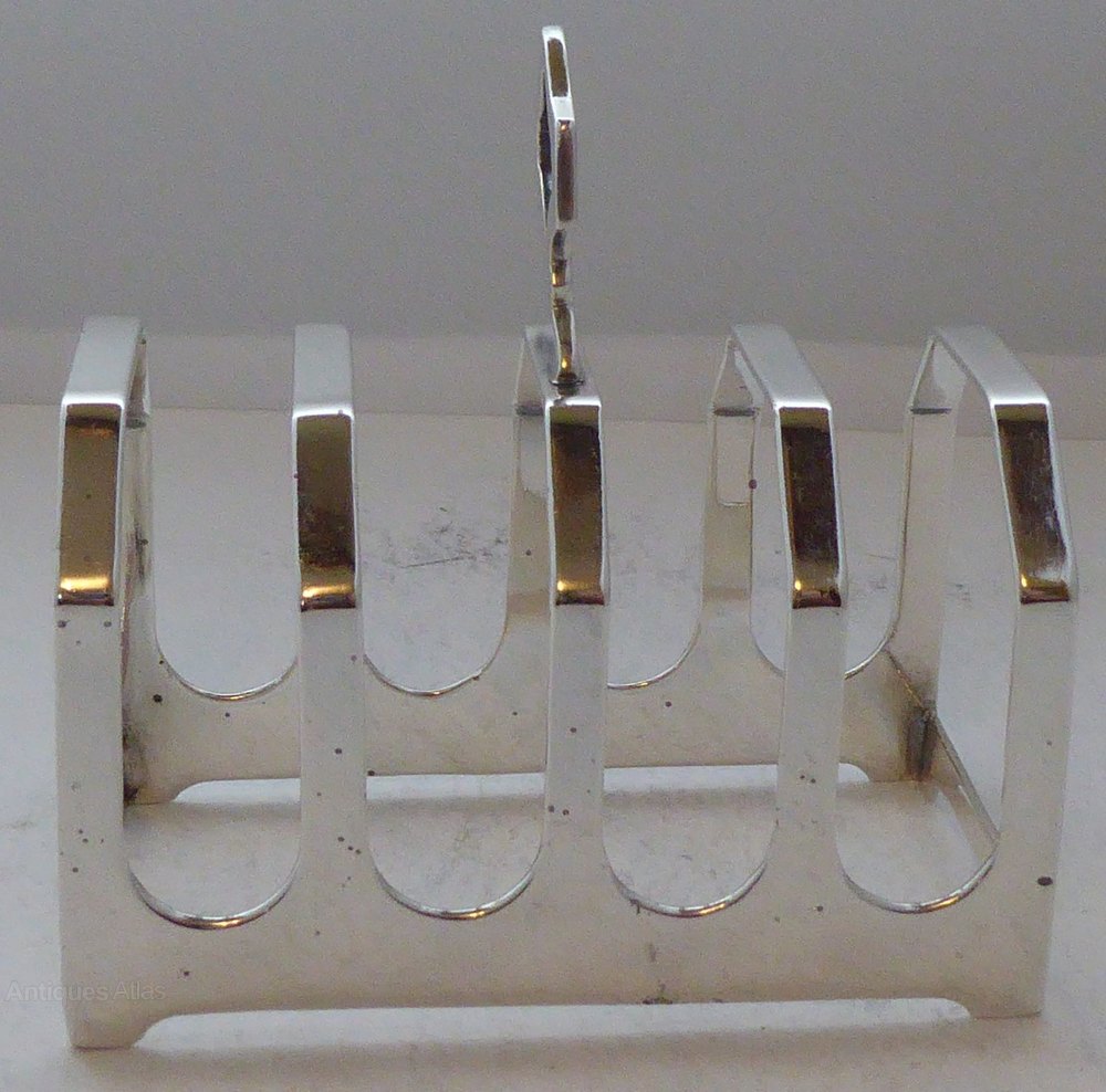 Antiques Atlas - 1932 Hallmarked Silver Toast Rack Emile Viner