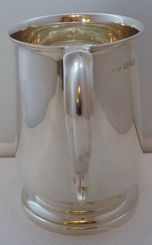 Antiques Atlas - 1939 Solid Silver Christening Mug 1 Pint Tankard