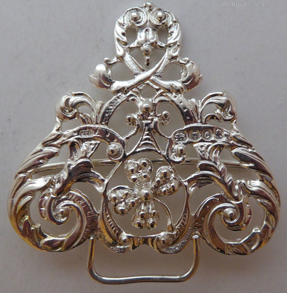 Antique Silver Nurses Belt Buckles | semashow.com