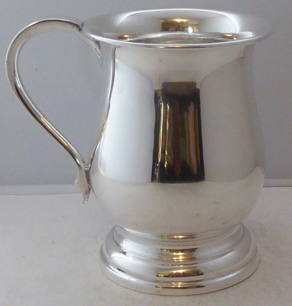 Antiques Atlas - 1959 1/2 Pint Hallmarked Solid Silver Tankard 173g