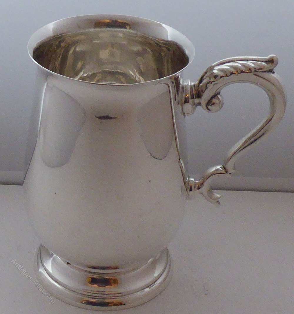 Antiques Atlas - 1962 Elkington Solid Silver 1/2 Pt Tankard 167 G