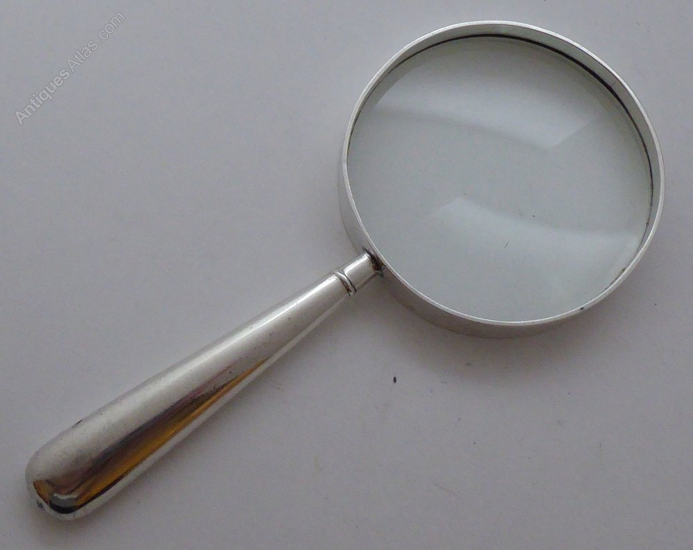 Antiques Atlas - Antiques Solid Hallmarked Silver Magnifying Glass