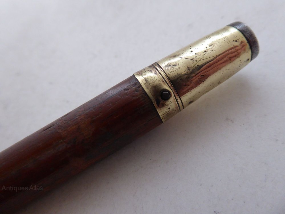 Antiques Atlas - Bowling Ball Walking Stick Cane 1894 Solid Silver