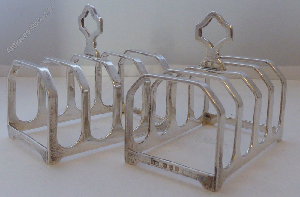 Antiques Atlas - Scottish 1932 Silver Toast Racks Hamilton & Inches
