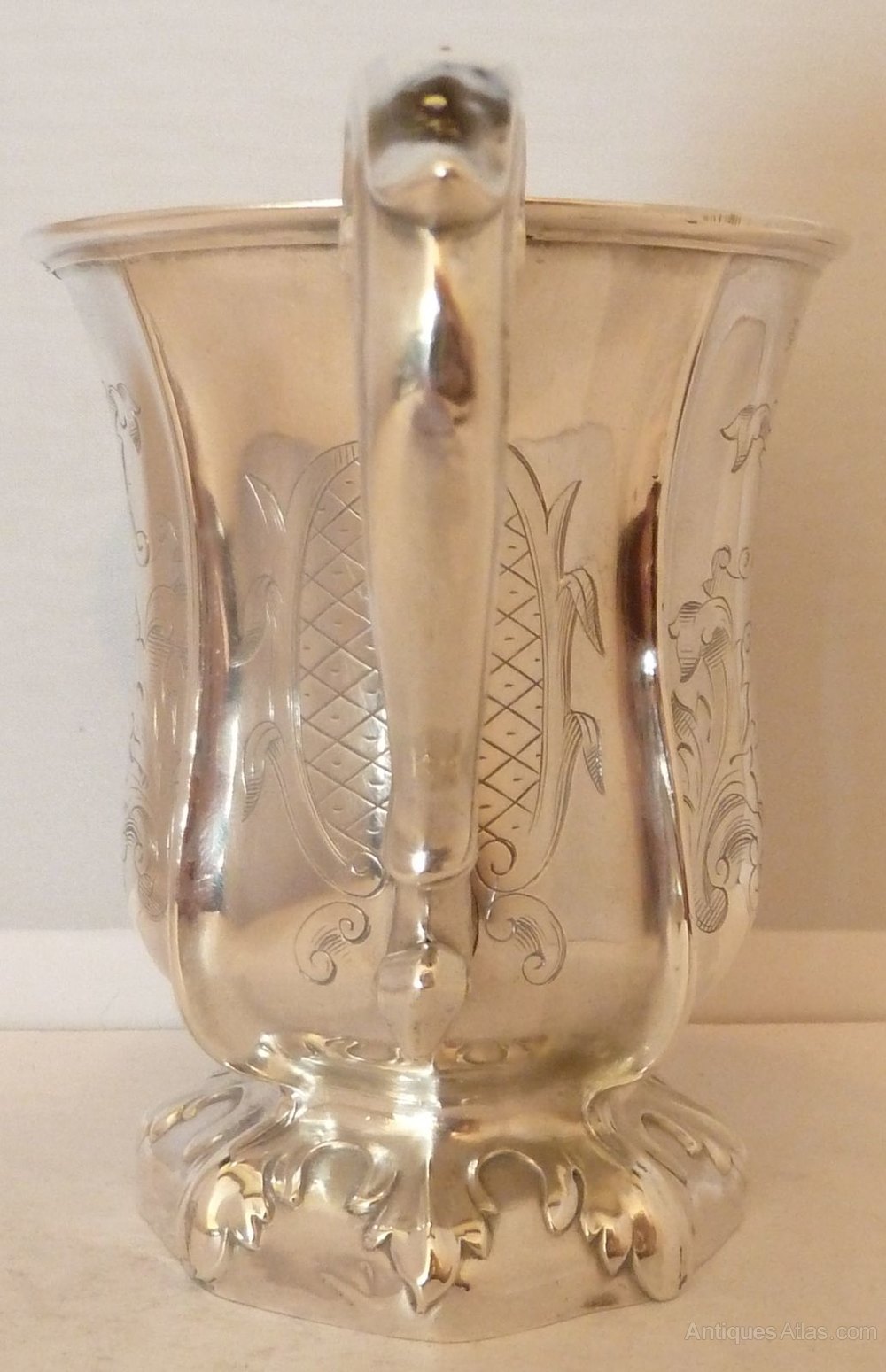 Antiques Atlas - Sheff 1844 Solid Silver Christening Mug Tankard