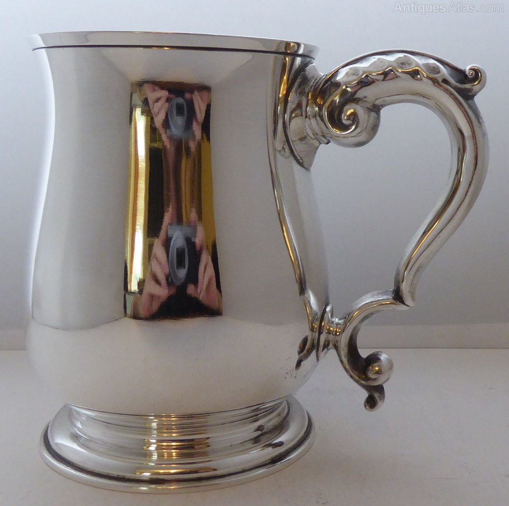 Antiques Atlas - Silver 1 One Pint Tankard Christening Mug