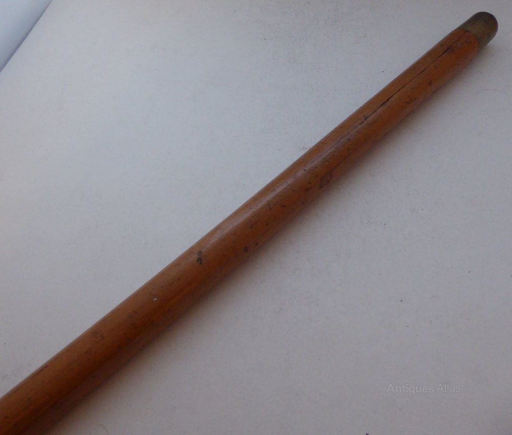 Antiques Atlas - Walking Stick Cane 1920 9ct Rose Gold Malacca
