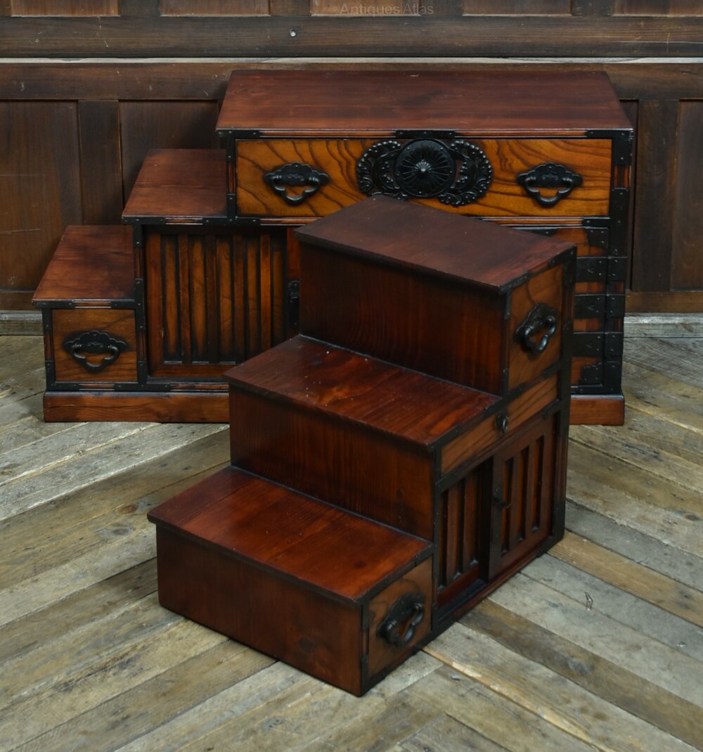 Japanese Kaidan Tansu (Step Chest) as856a2827 / SAI3880 - Antiques Atlas