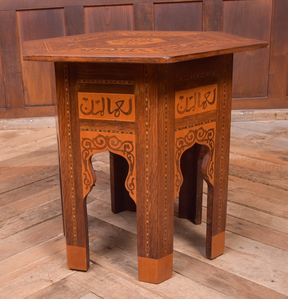 Superb Marquetry Inlaid Islamic Table - Antiques Atlas