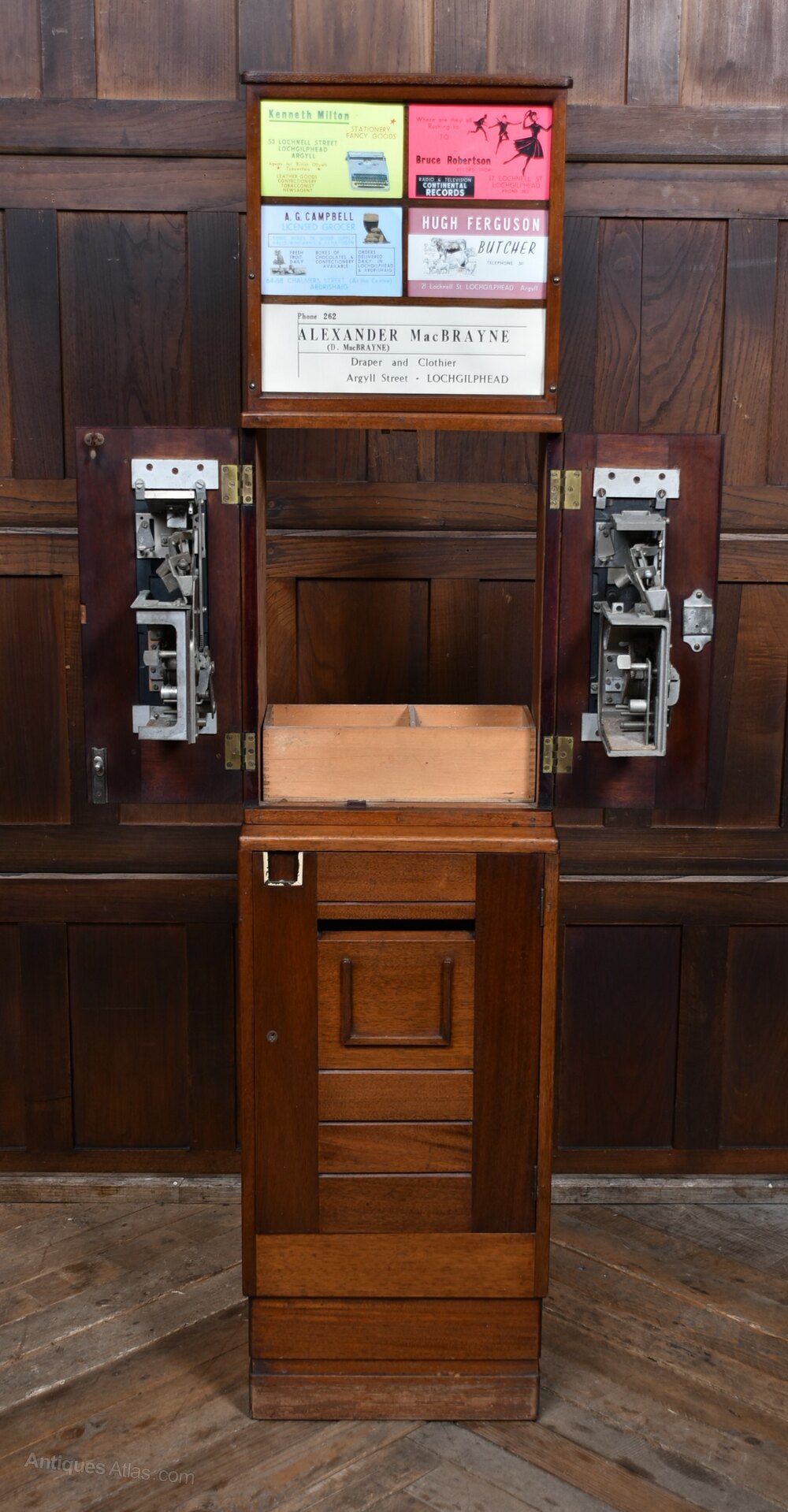 Vintage Mahogany Post Box / Stamp Vending Machine as856a2517 / SAI3584 ...