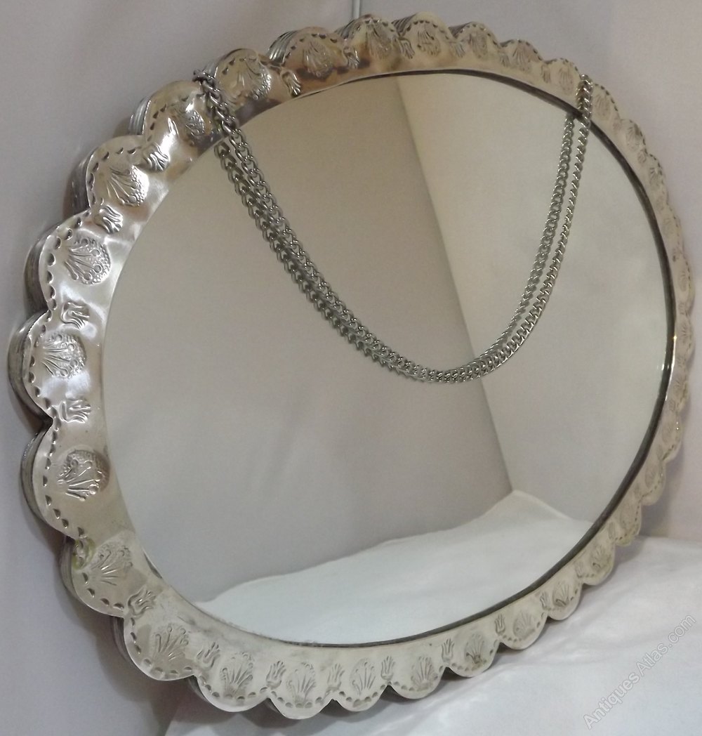 Antiques Atlas - Vintage Decorative Silver Mirror Eastern Origins