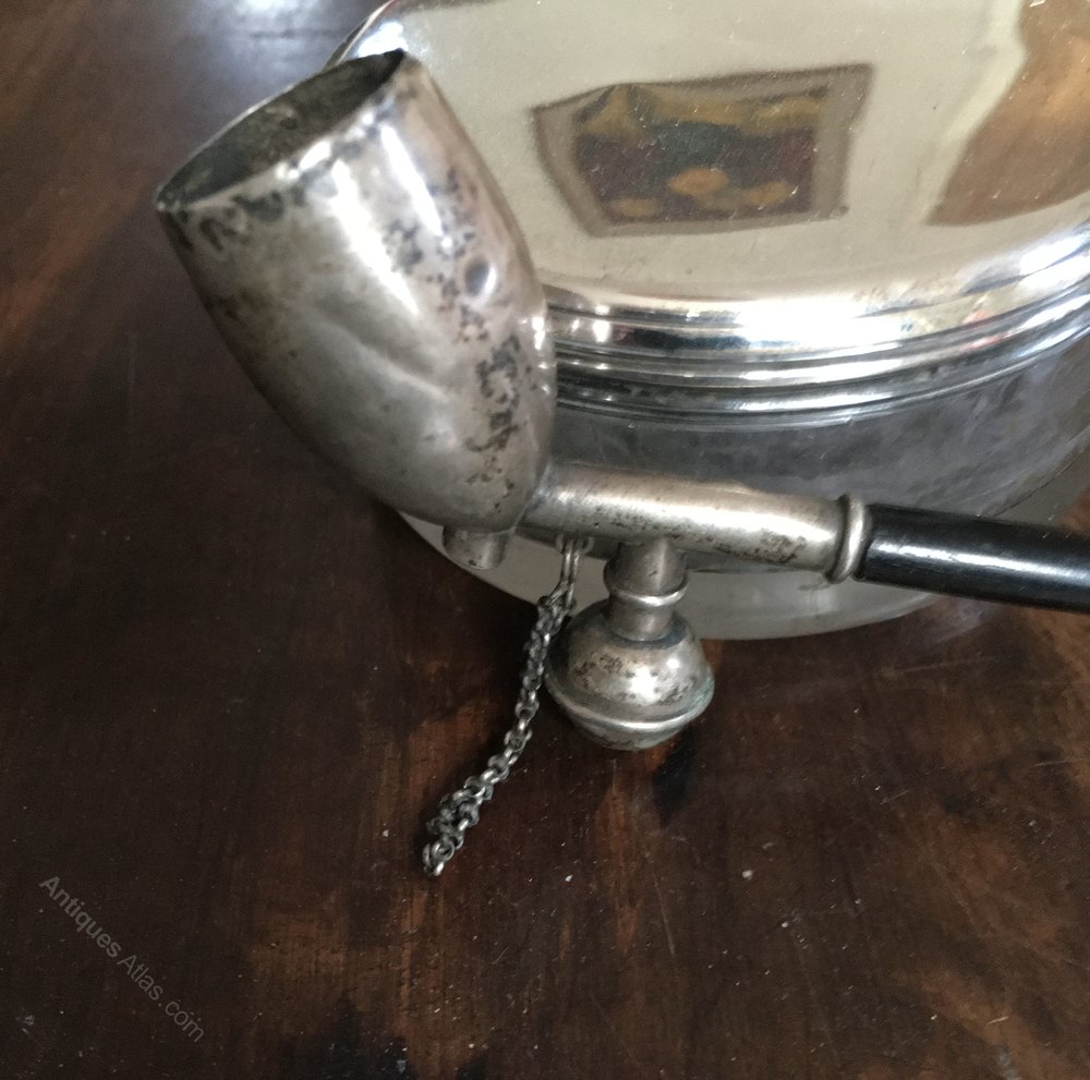 Antiques Atlas - Antique Chinese Silver And Ivory Opium Pipe