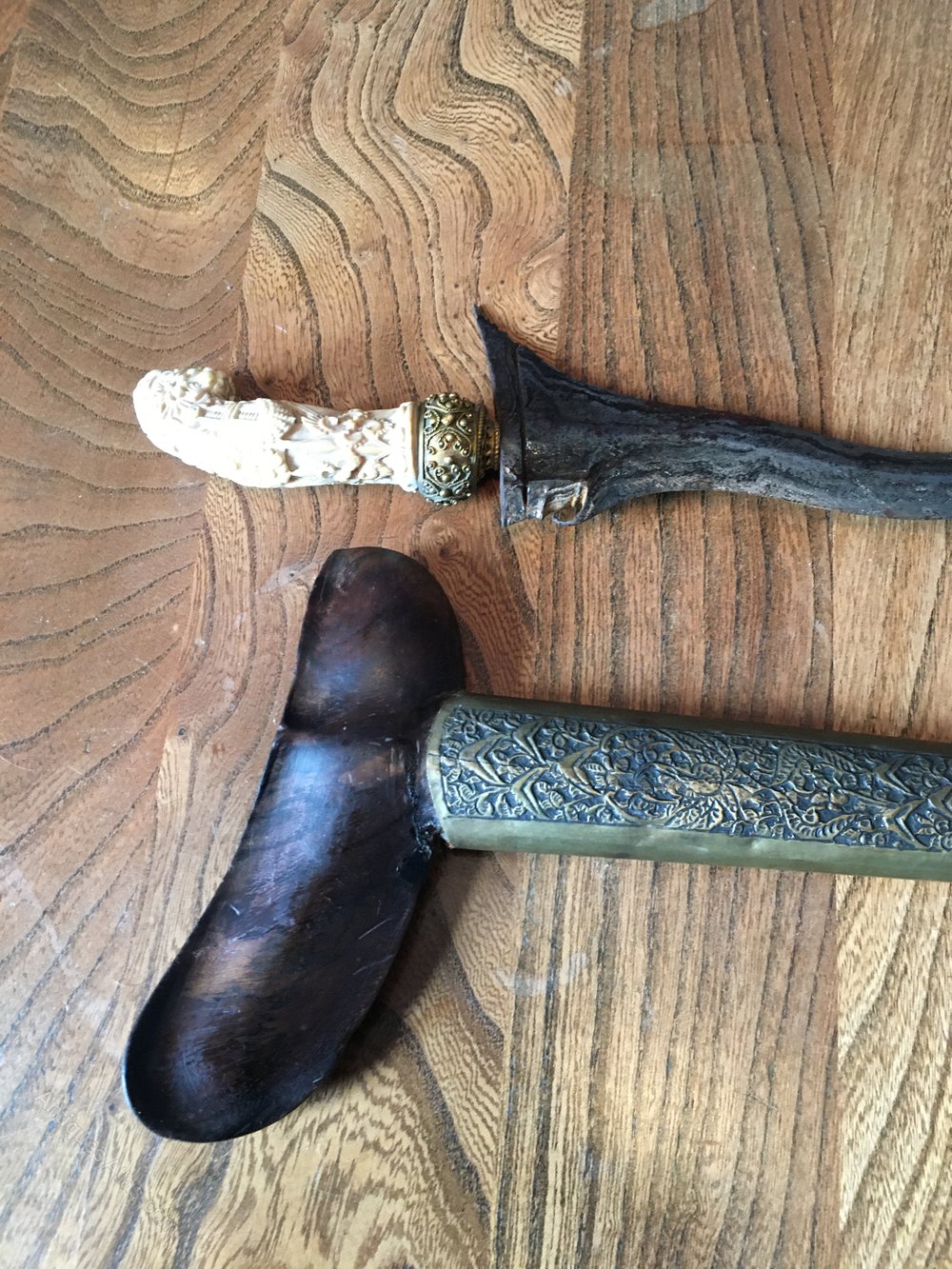 Antiques Atlas - Antique Carved Javanese Ivory Handled Kris