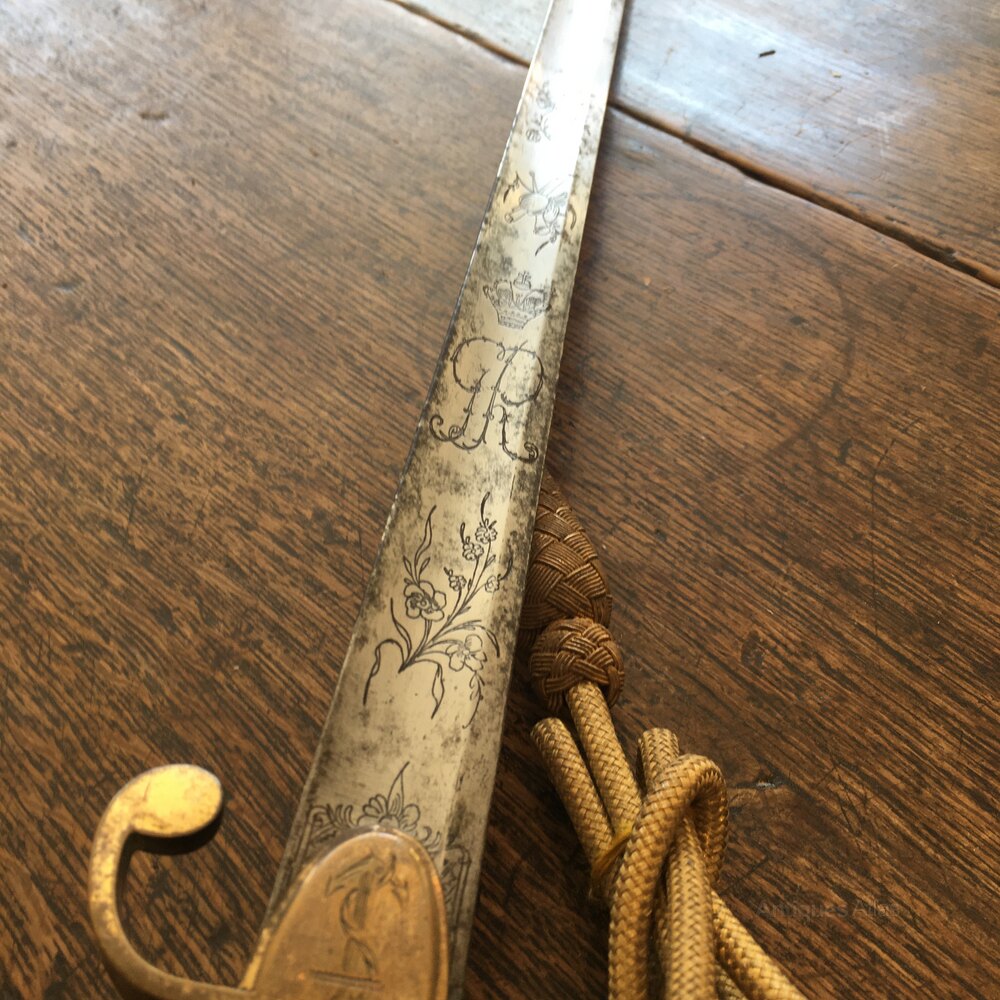 Antiques Atlas - Royal Navy Warrant Officers Sword 1820 as897a1025 / 1820