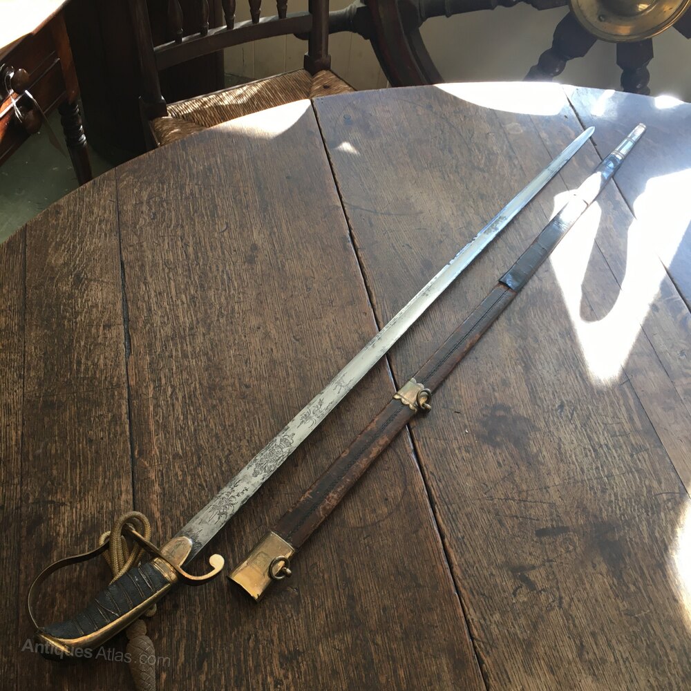 Antiques Atlas - Royal Navy Warrant Officers Sword 1820 as897a1025 / 1820