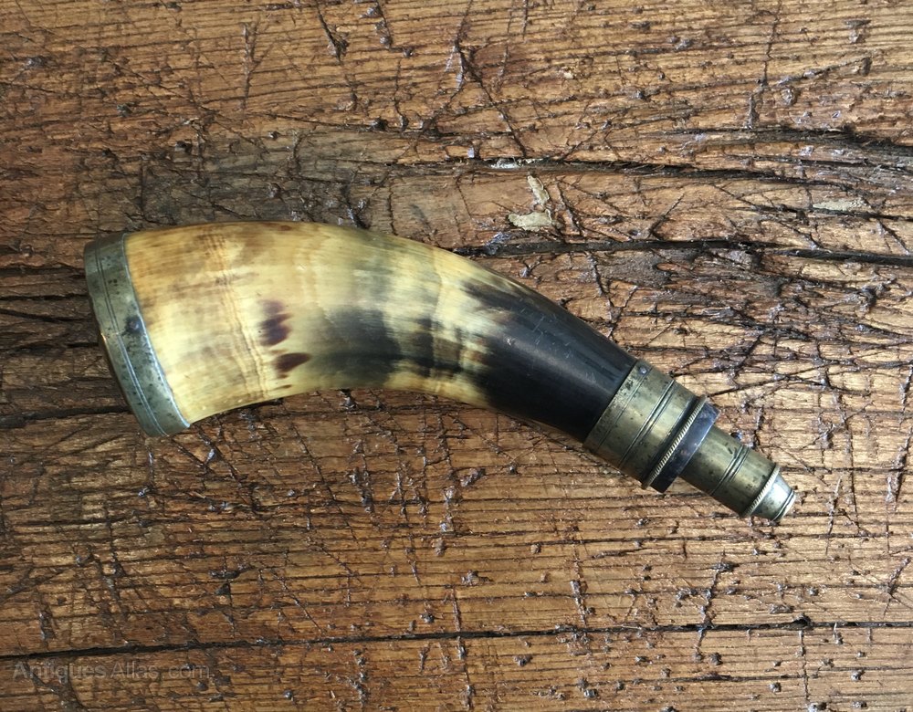 Antiques Atlas - Victorian Horn Powder Flask