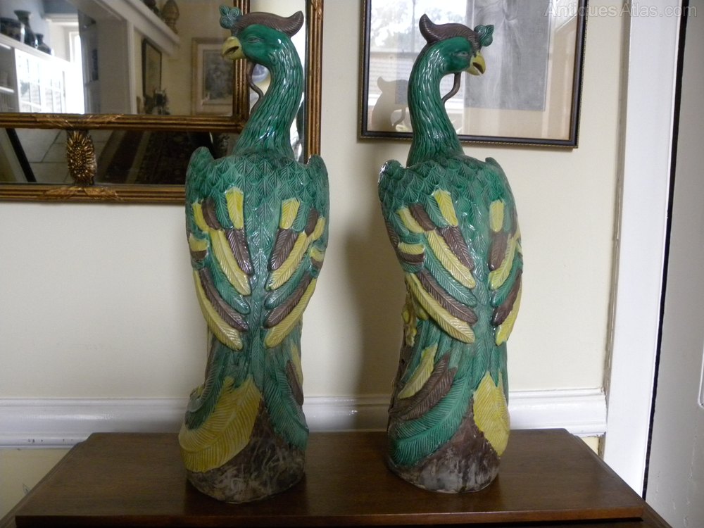 Antiques Atlas - A Pair Of Chinese Feng Huang Or Phoenix Birds