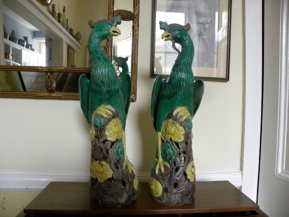 Antiques Atlas - A Pair Of Chinese Feng Huang Or Phoenix Birds
