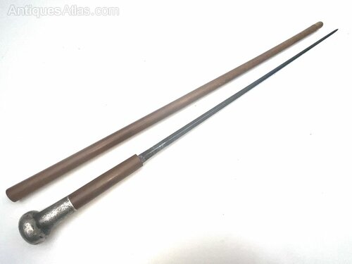 Antiques Atlas - Gent's Walking Stick/sword Stick London 1919 ...