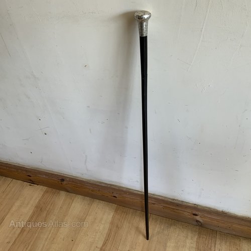 Antiques Atlas - Gentleman’s Walking Stick Sword Stick With Silver