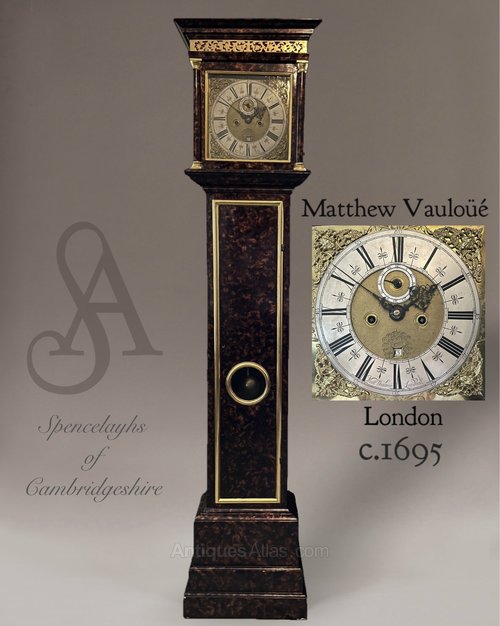 Antiques Atlas - 17th C. Longcase Clock By Matthew Vauloüé London