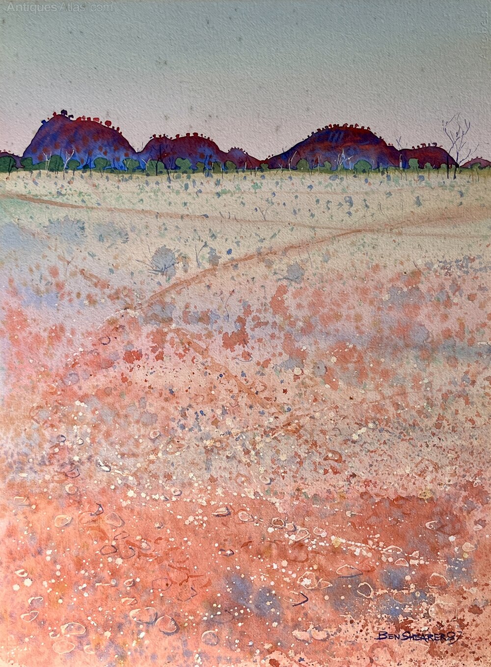 Antiques Atlas - Ben Shearer Australian Watercolour as1111a213